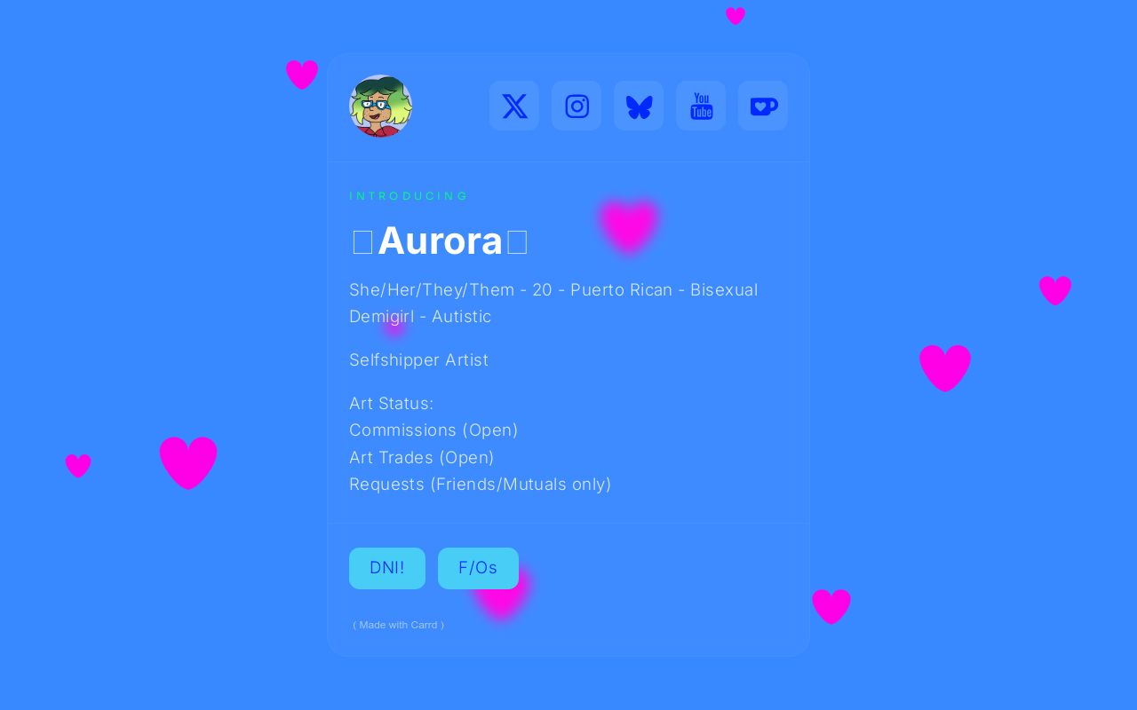 Aurora’s Carrd